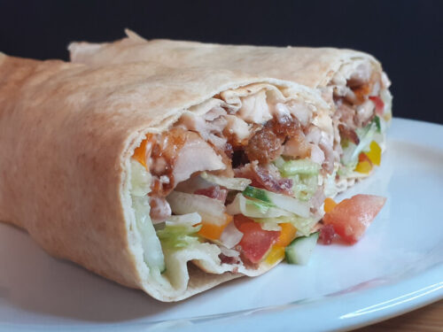 Rotisserie Chicken Pita Wrap - JAHZKITCHEN