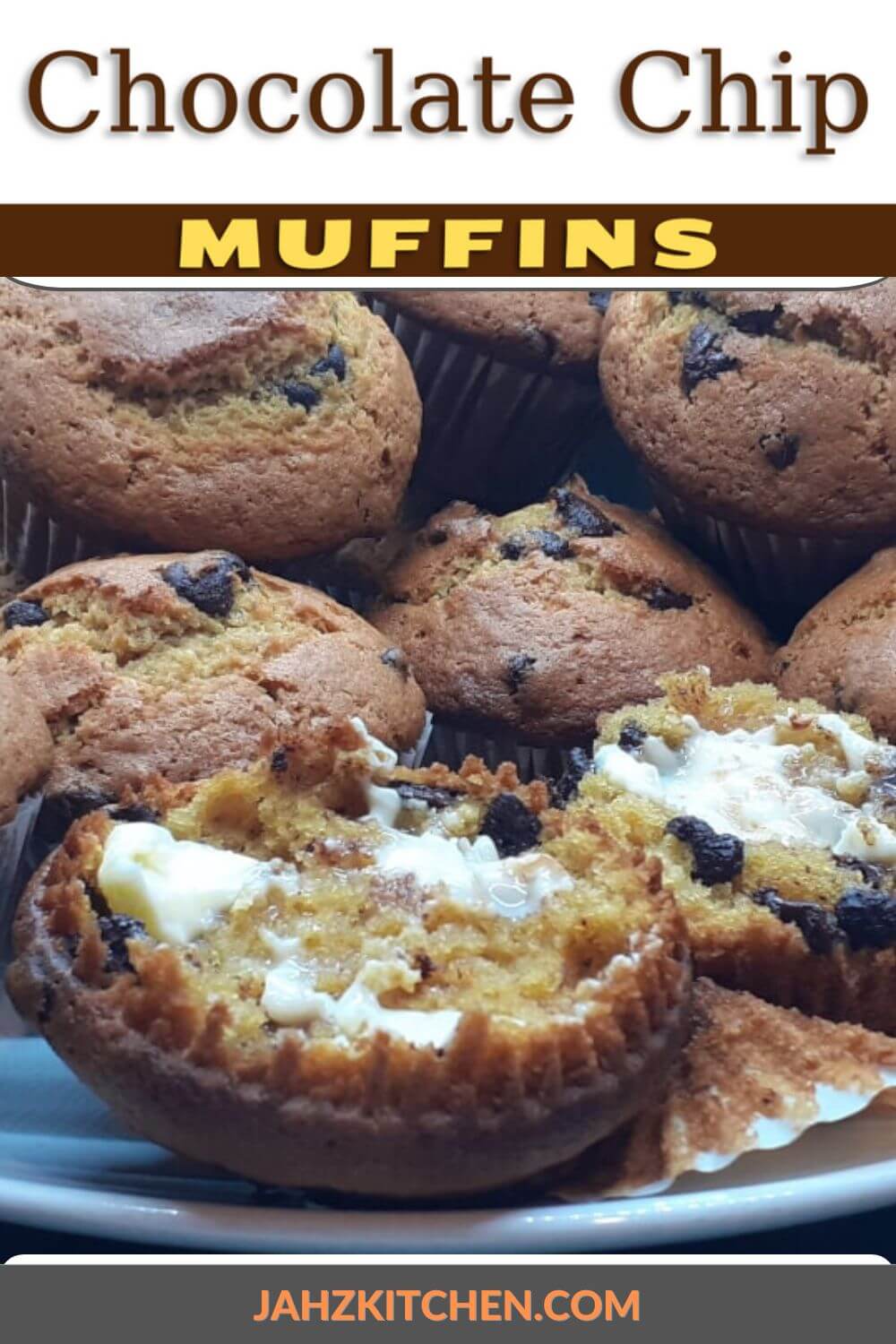 Chocolate Chip Muffins - JAHZKITCHEN
